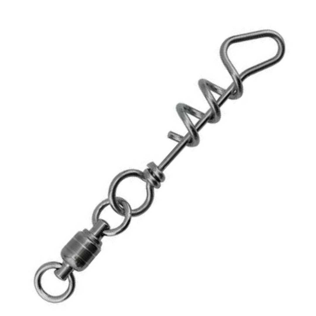 AFW Stainless Steel Dredge Connector Corkscrew Swivels — J&B Tackle Co