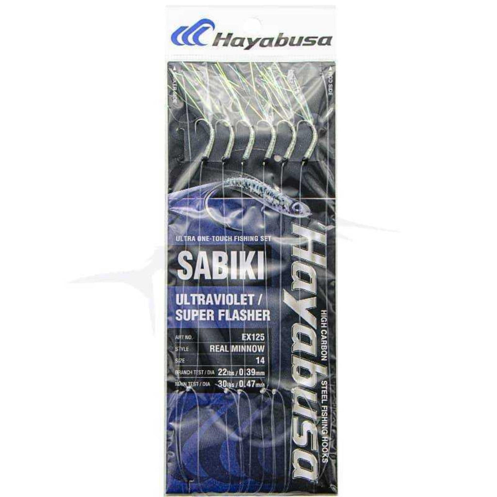 Hayabusa Ultraviolet Super Flasher Sabiki Rig EX125 – J&B Tackle Co